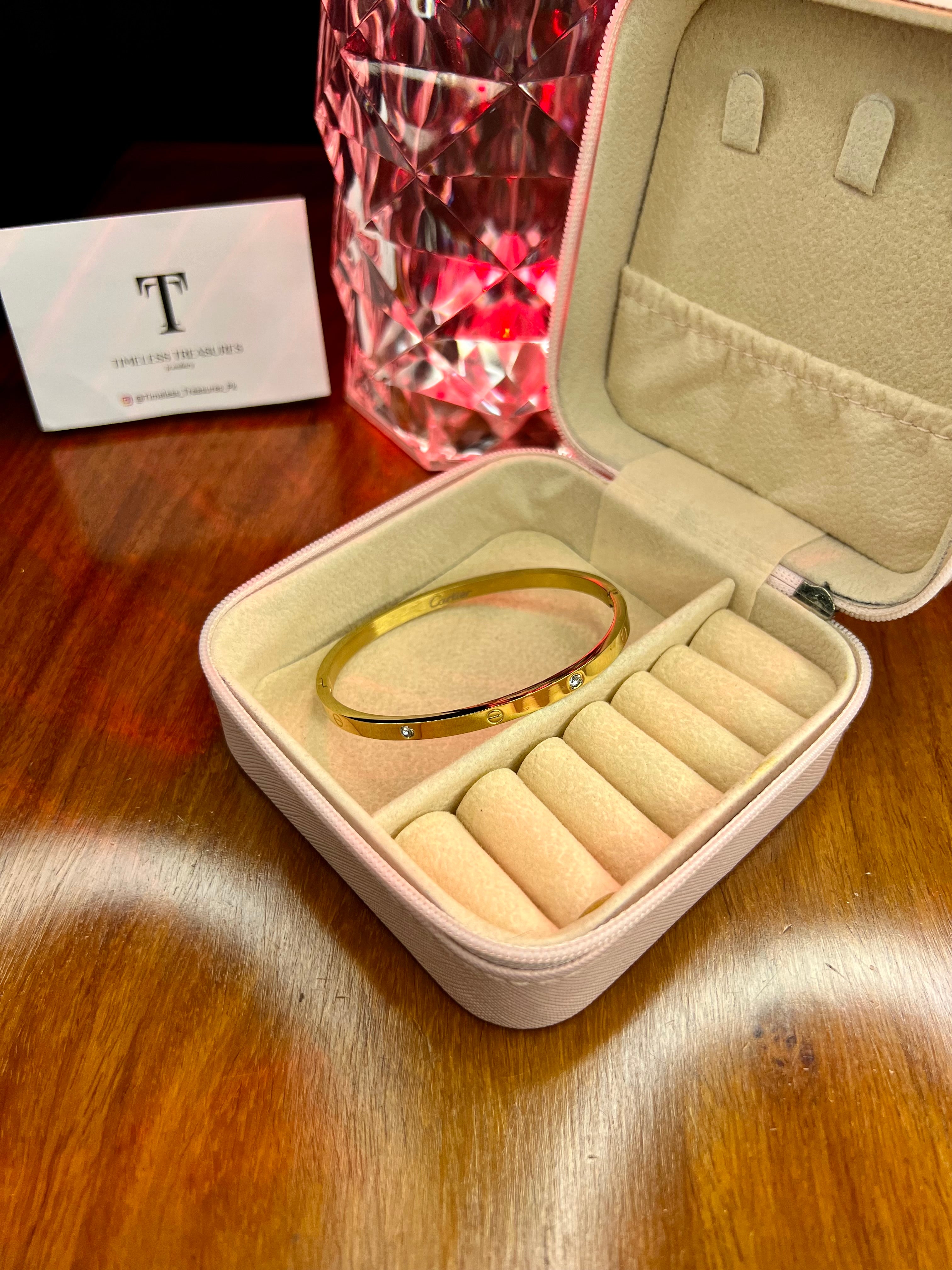 Premium Quality Stainless Steel 18k Cartier Greek Gold Bangle ...